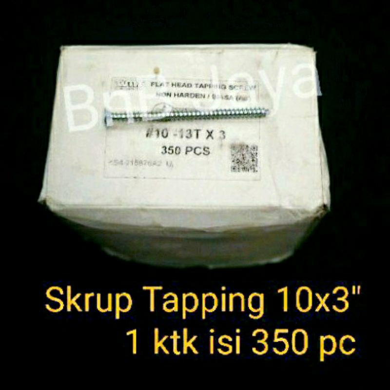 Jual [Per kotak] Skrup/Sekrup Tapping JF(+) 10 x 3" - Isi 350 pcs ...