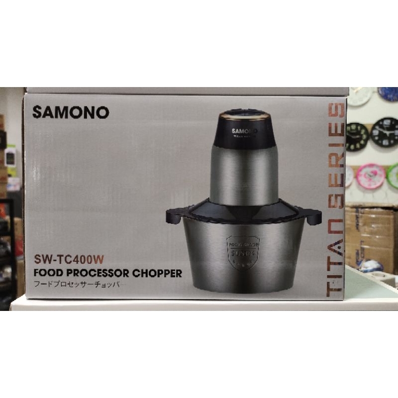 Jual FOOD PROCESSOR CHOPPER 2L SAMONO TITAN SERIES SW-TC400W | Shopee ...