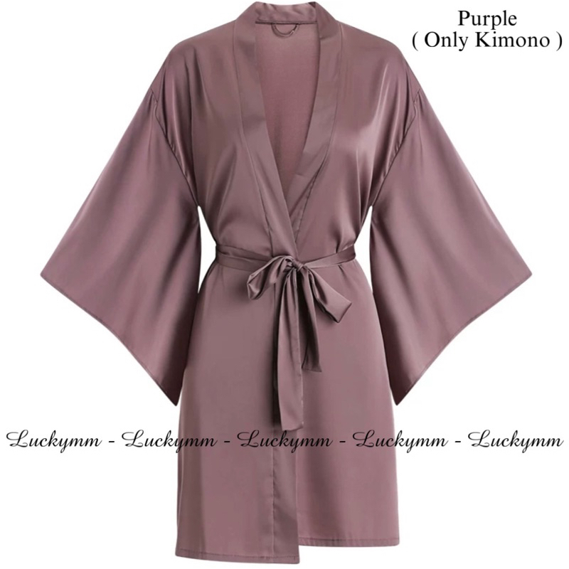 Jual Lingerie kimono satin baju tidur sexy lingerie wanita / Sexy ...