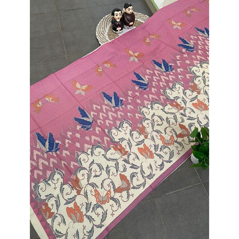 Jual Kain batik solo kupu sisik pink | Shopee Indonesia
