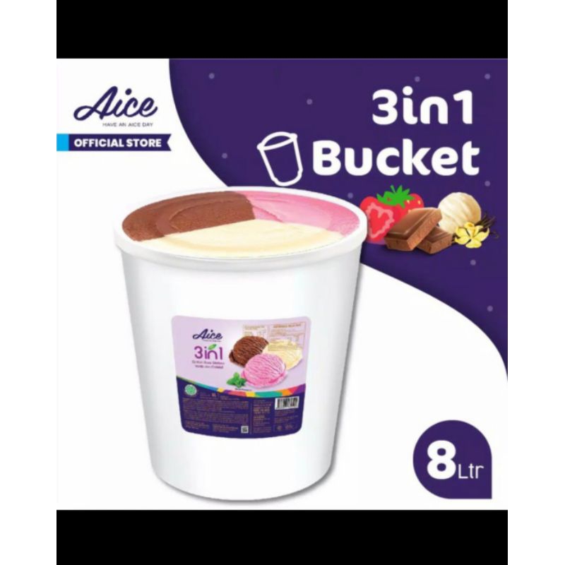 Jual Aice 3in1 Bucket (3 rasa) | Shopee Indonesia