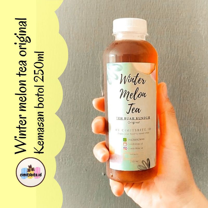 Jual Teh Buah Kundur/ winter melon tea kemasan botol 250ml | Shopee ...