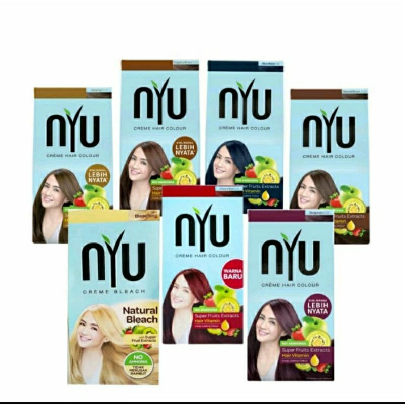 Jual NYU CREME HAIR COLOUR NATURAL (TANPA AMONIA) | Shopee Indonesia