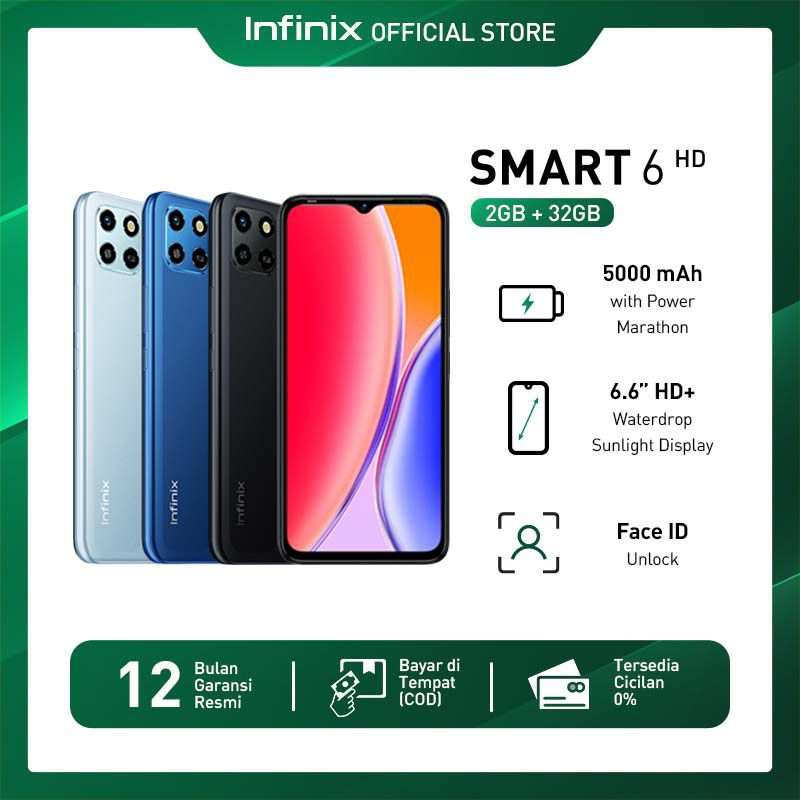 Jual Infinix smart 6 HD ( 2/32GB) | Shopee Indonesia