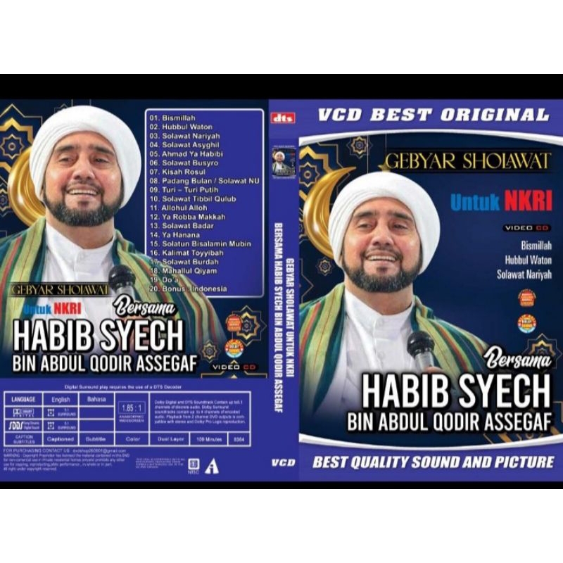 Jual Kaset Vcd lagu Religi Gebyar sholawat bersama Habib syech bin Abdul Qodir Assegaf | Shopee ...