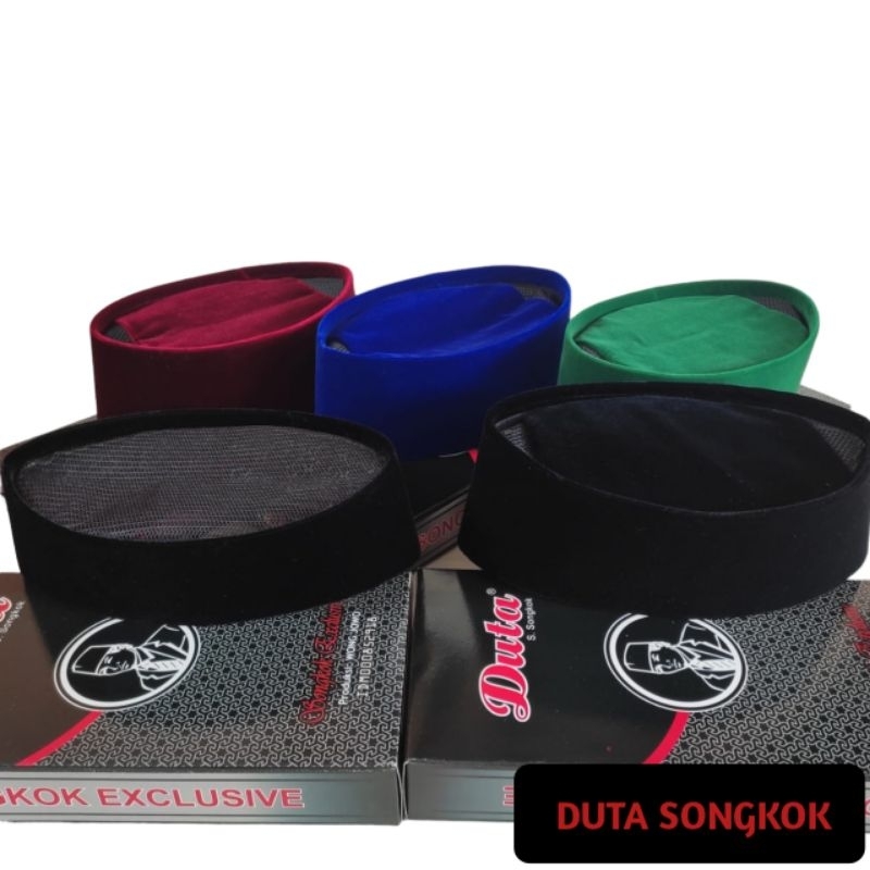Jual Peci merah maroon hitam biru hijau Songkok merah maroon hitam biru ...