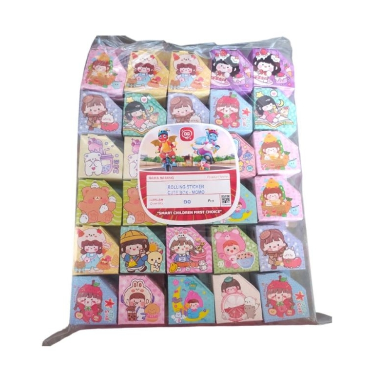 Jual Stiker Roll Momo || Rolling Stiker Momo And Friends || Stiker DG ...
