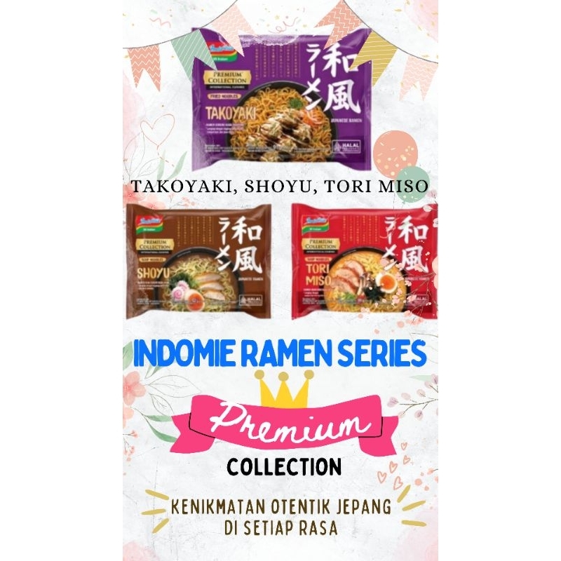 Jual Mie Mi Instan Indomie Japanese Premium Collection Ramen Series ...