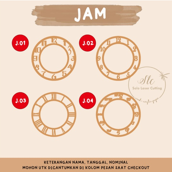 Jual UKIRAN JAM AKRILIK MIRROR GOLD Bentuk Angka/Romawi/Aksara Jawa ...