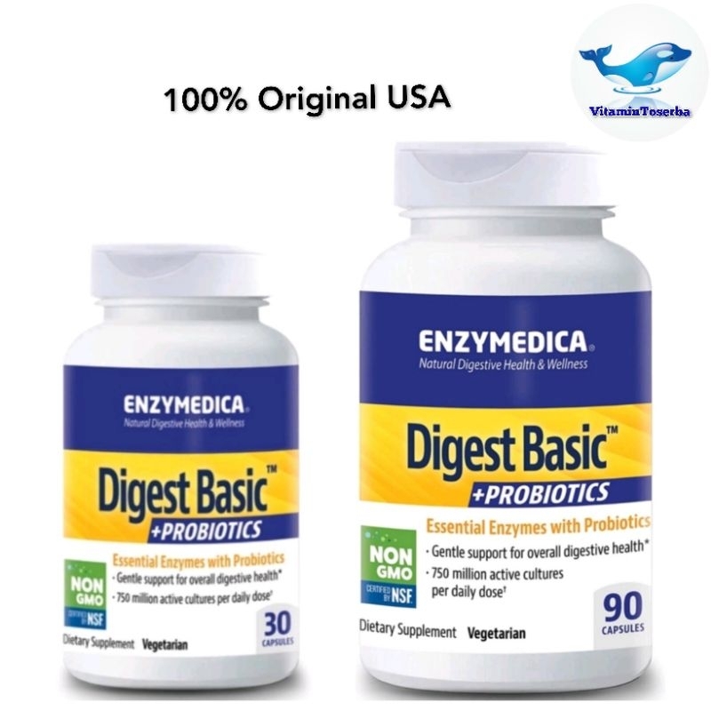 Jual Enzymedica Digest Basic Probiotic / Probiotics /Probiotic 30 / 90 Capsules | Shopee Indonesia