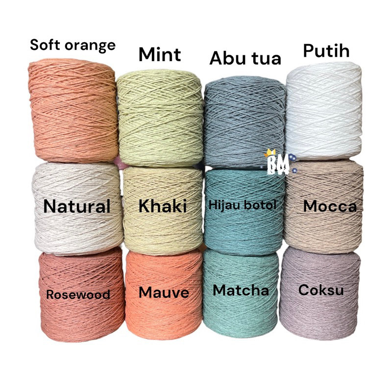 Jual Benang macrame/rajut 2mm | Shopee Indonesia