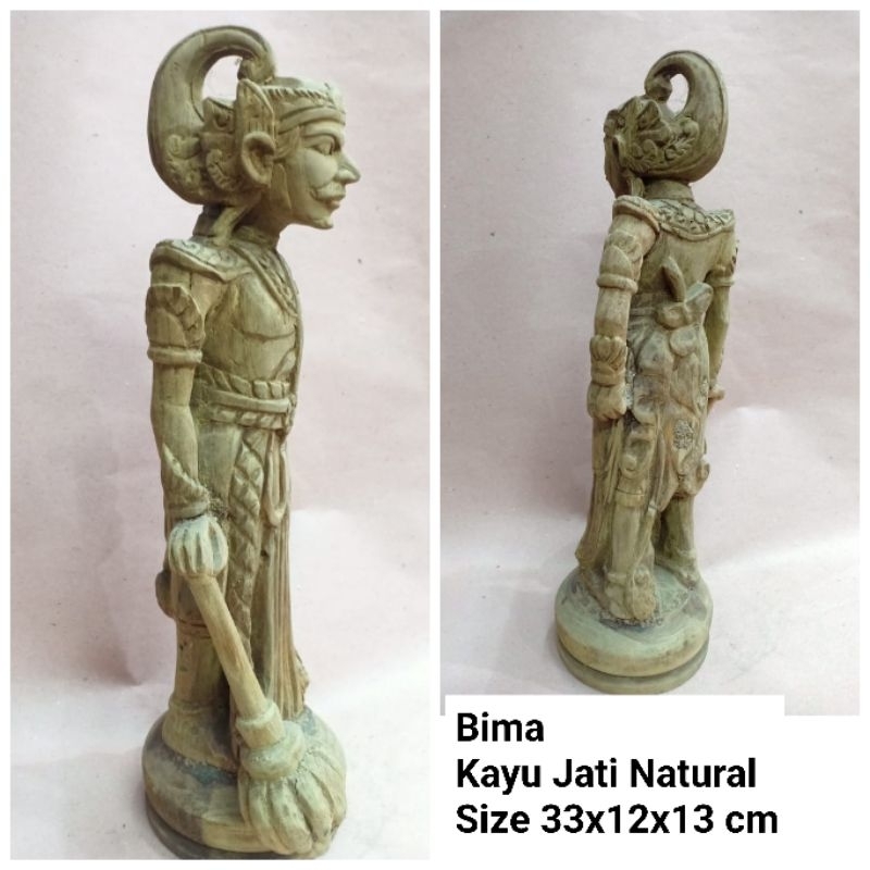 Jual Patung kayu jati Hanoman sugriwa bima kresna semar | Shopee Indonesia