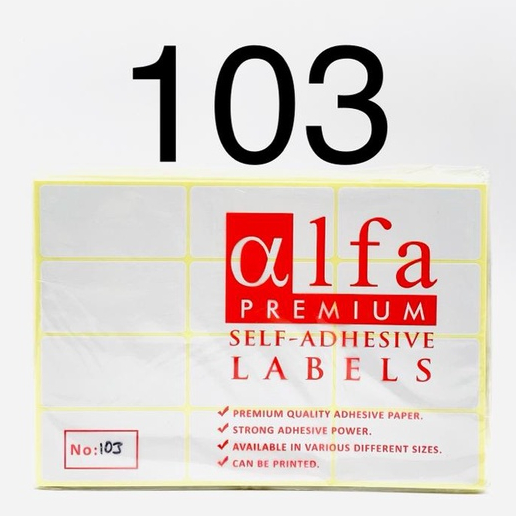 Jual Stiker Sticker Label Nama Undangan Harga Alfa No 103 / 32 mm x 64 ...