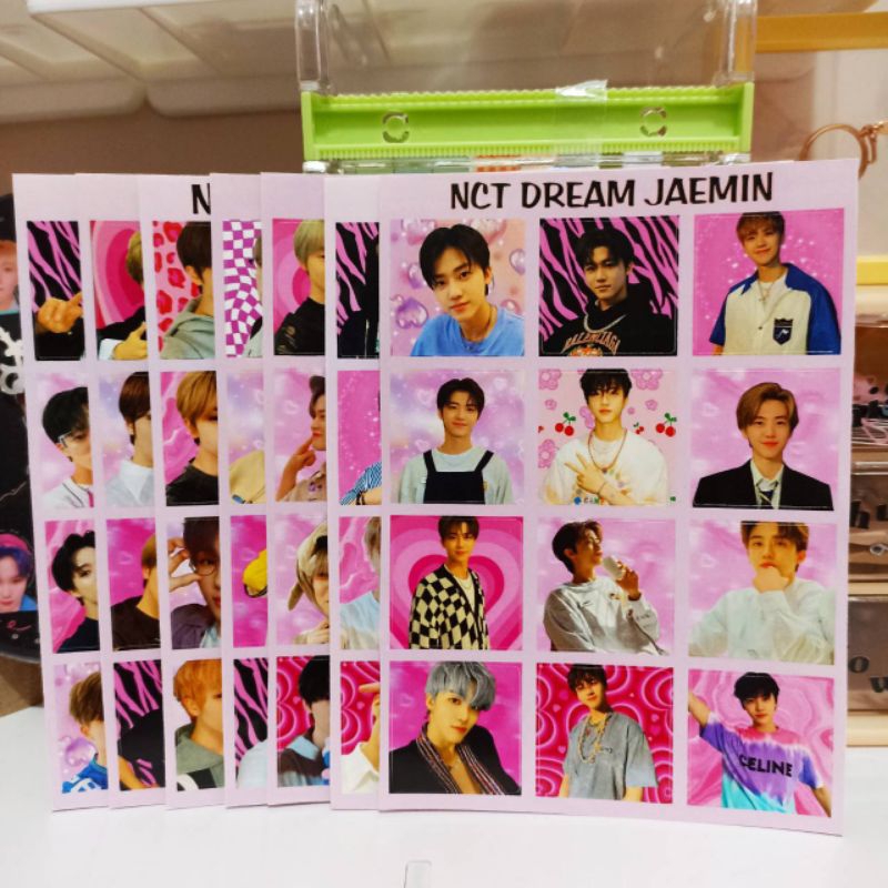 Jual Sticker Deco NCT Dream Pink Core/ Stiker Korean NCT Dream Cute Selkor Jaemin Jisung Mark ...