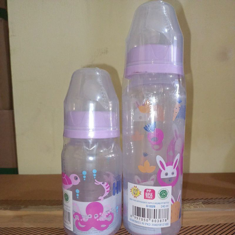 Jual Botol Dot Baby Huki Orthodontic Nipple Round PP Bottle 120ml ...