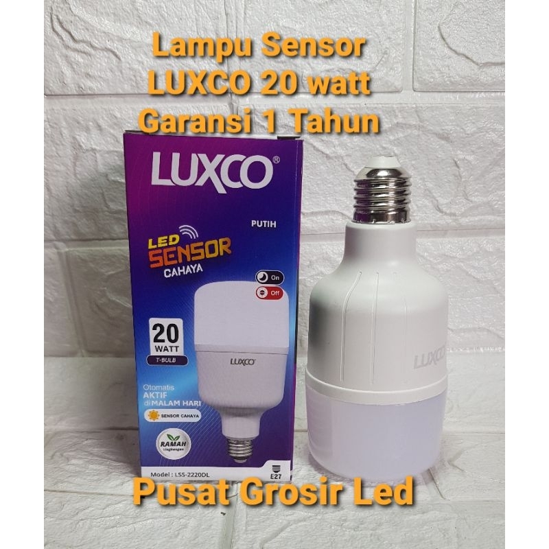 Jual Lampu Light Sensor 20 Watt Luxco Garansi 1 Tahun / Lampu Sensor Cahaya Luxco 20 watt ...
