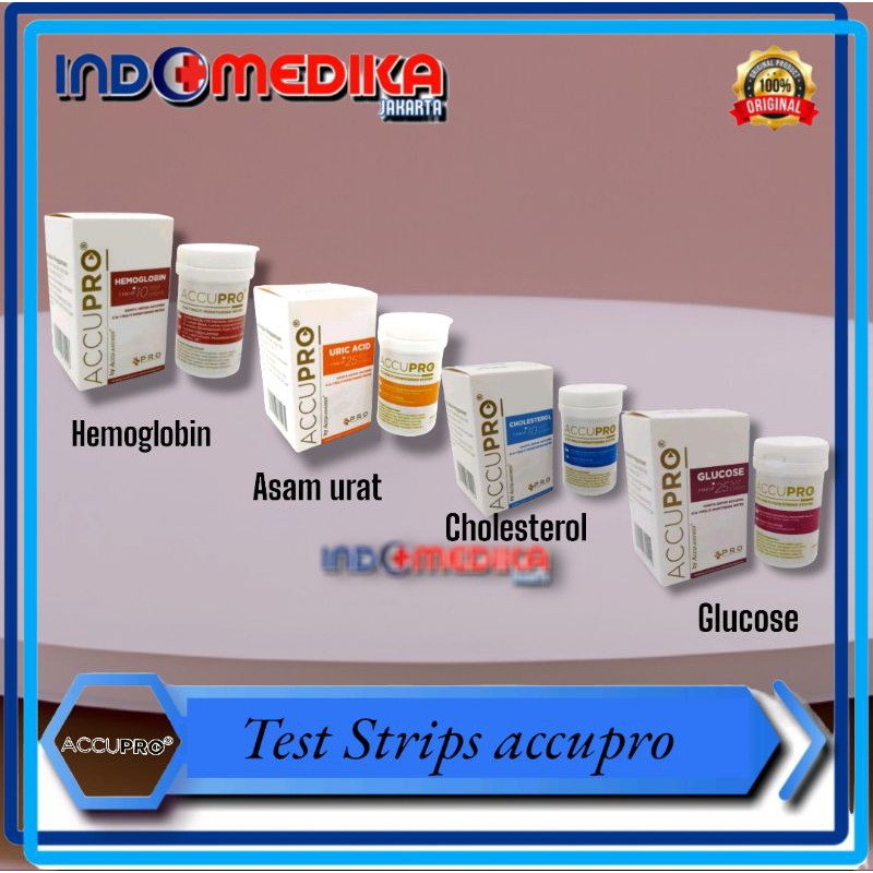 Jual Strip Alat Accupro / Cholesterol accupro / Uric Acid accupro ...