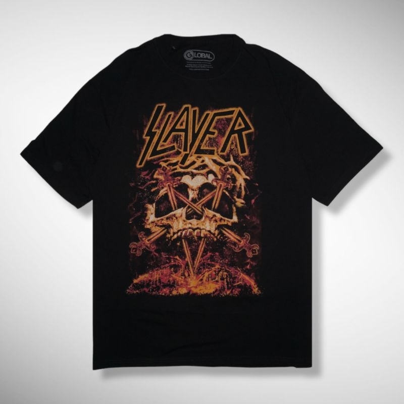 Jual KAOS BAND OFFICIAL SLAYER - MAGMA SKULL | Shopee Indonesia