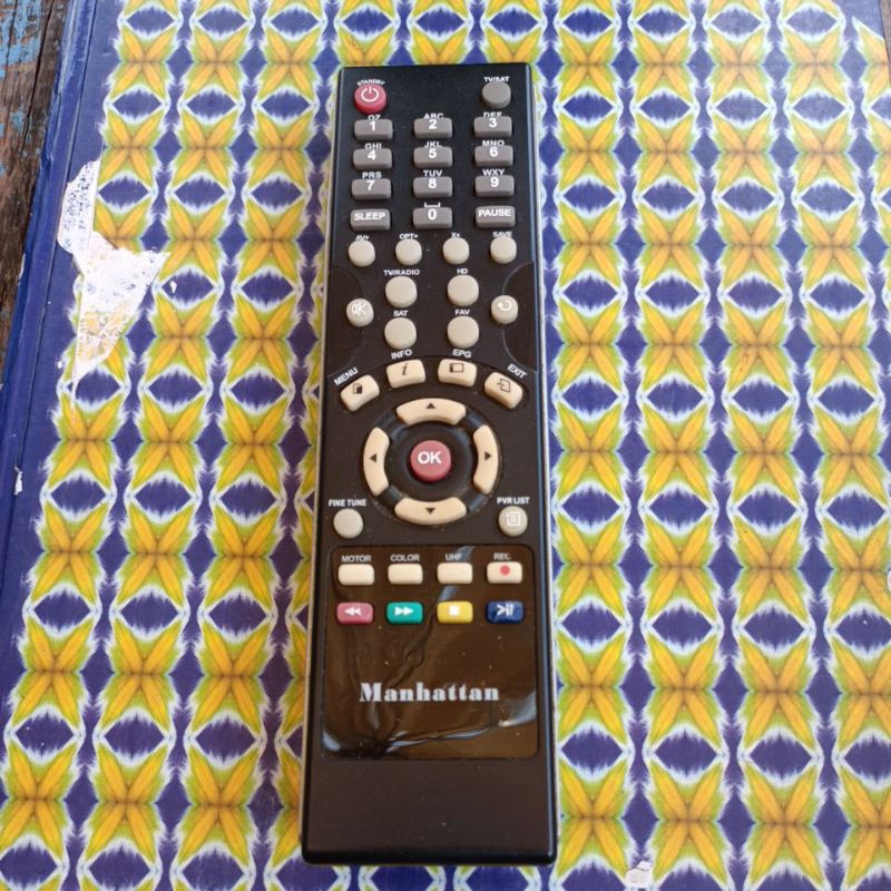 Jual Remote control TV/ SAT Manhattan Original | Shopee Indonesia