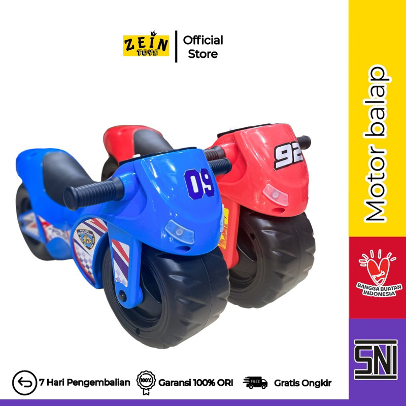 Jual ZEINTOYS Mainan anak motor balap anak motor sport ada musik dan ...