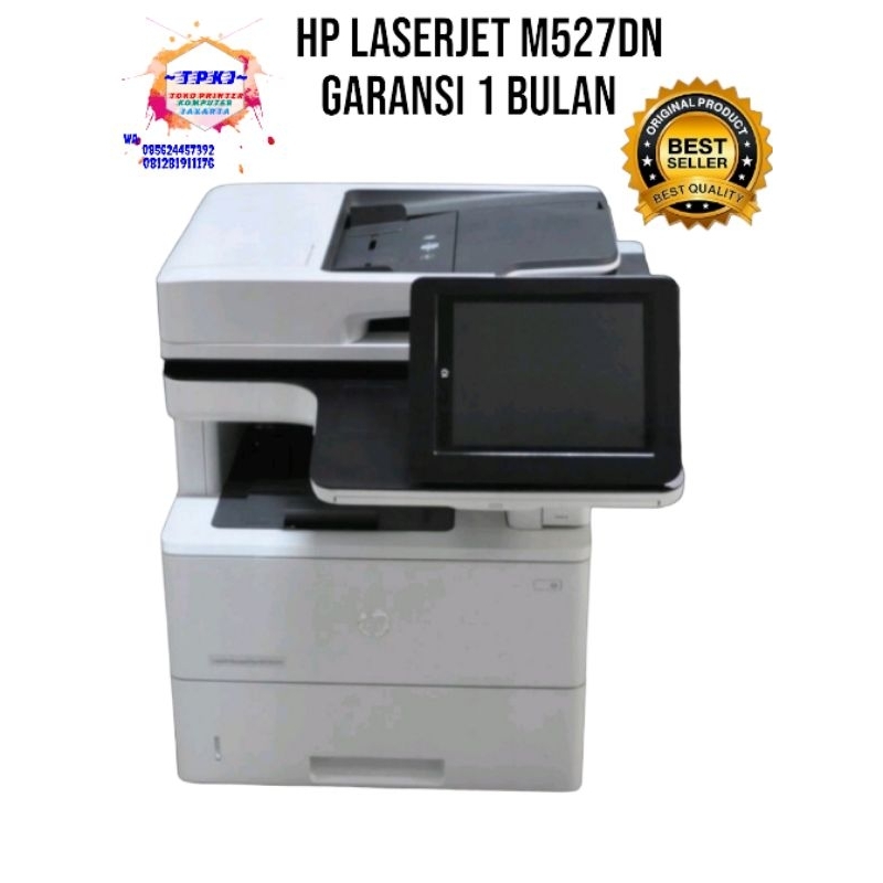 Jual Printer Hp LaserJet Enterprise MFP M527DN All In One Print Scan ...