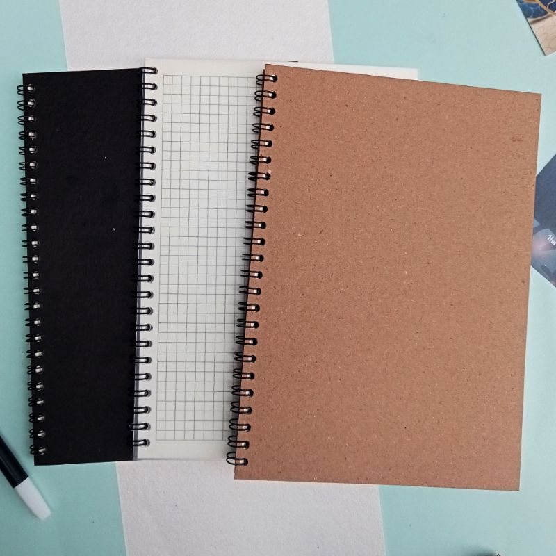 Jual KIANDAA Buku Jurnal Ukuran A5 Cover Transparan hitam craft coklat ...