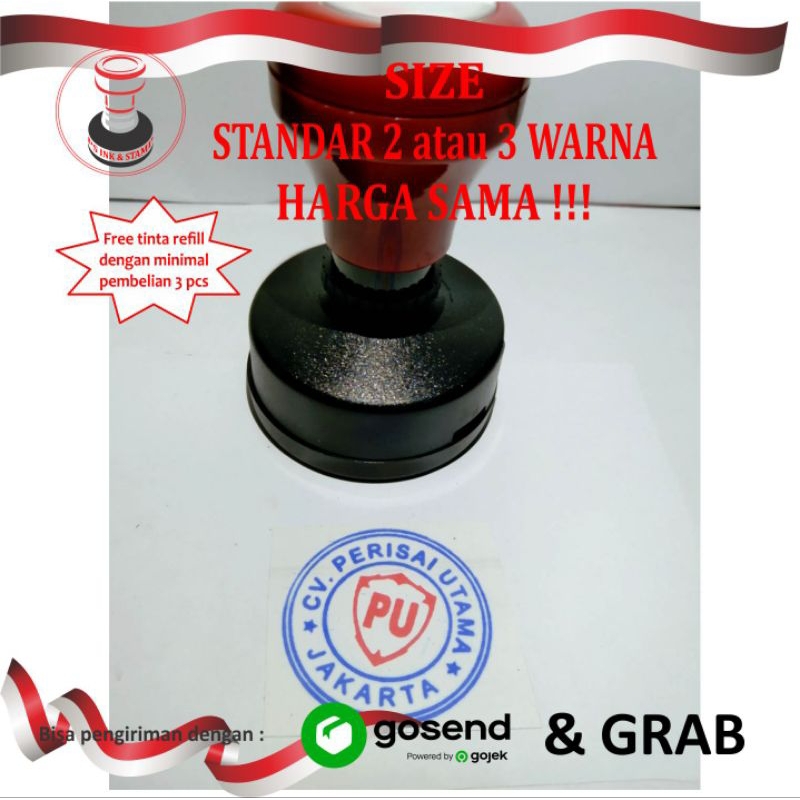 Jual Stempel Flash/Otomatis 2 atau 3 Warna | Shopee Indonesia