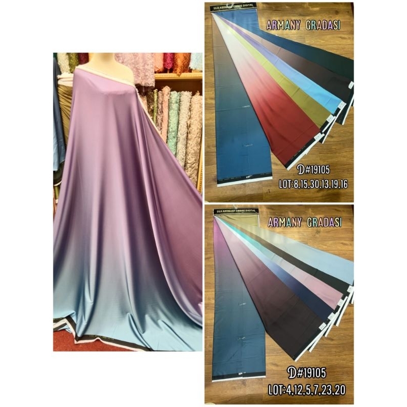 Jual Kain Armani Silk Gradasi/Silky Armani Premium | Shopee Indonesia