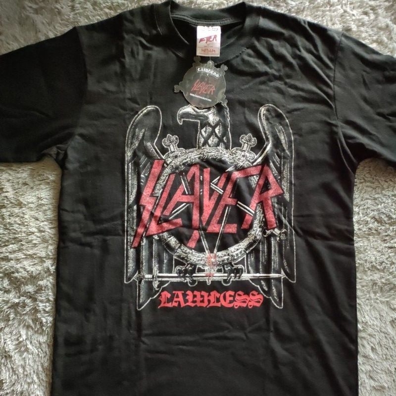 Jual Tshirt Lawless X Slayer Black Eagle SS (M) | Shopee Indonesia
