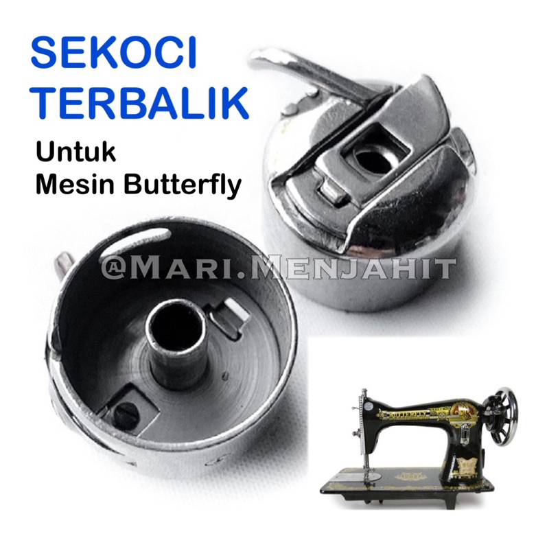 Jual sekoci terbalik untuk Mesin Jahit Butterfly / Singer / Jadul ...