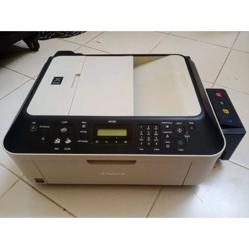 Jual printer canon Mx366 all in one print scan copy fax ukuran F4 infus ...