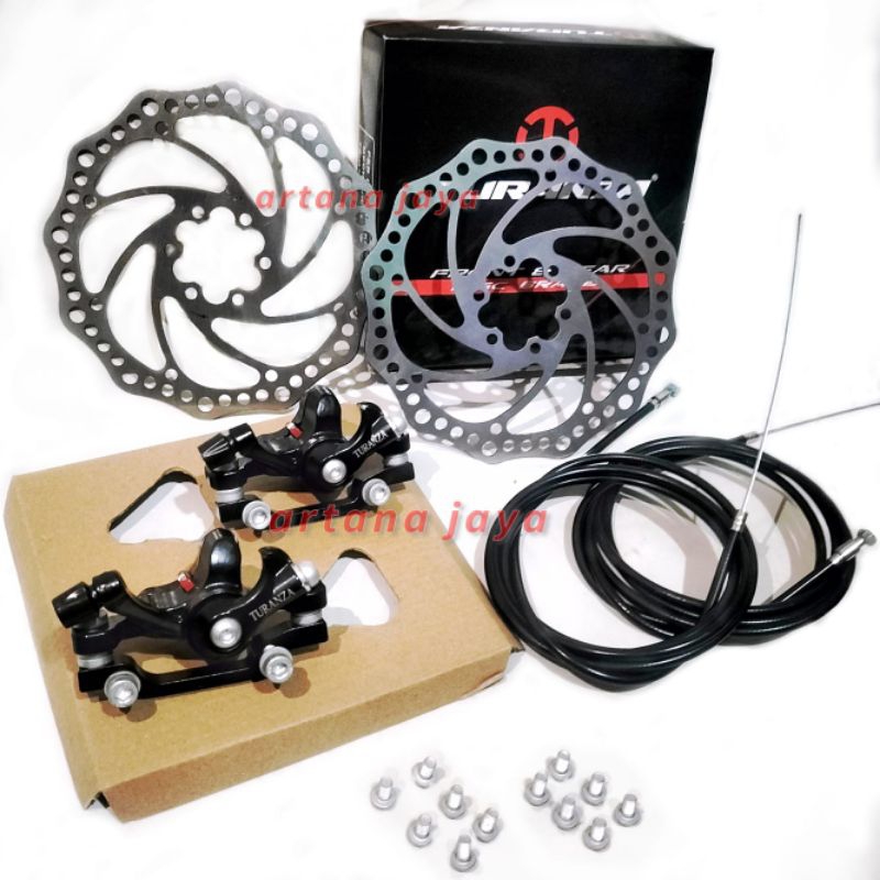 Jual disc brake / rem cakram sepeda set + kabel pacific 175cm cocok ...