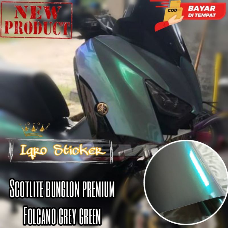 Jual Sticker Scotlite Abu Lembayung Hijau Premium Lebar 50cm Stiker ...