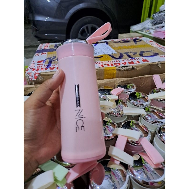Jual TERMURAH!!! BOTOL MINUM KACA NICE /TUMBLR BOTOL BOTOL KACA 400ML ...