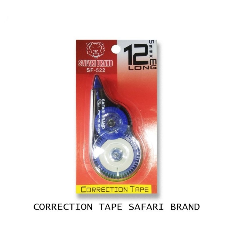 Jual Tip-ex Kertas Safari Brand SF-522 Correction Tape Pita Koreksi 12 ...