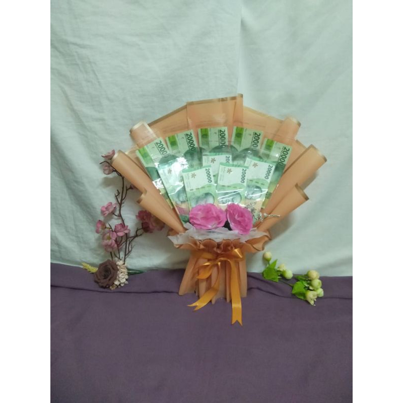 Jual Buket uang kosong 10 lembar /Money buket / Buket wisuda /kado ...