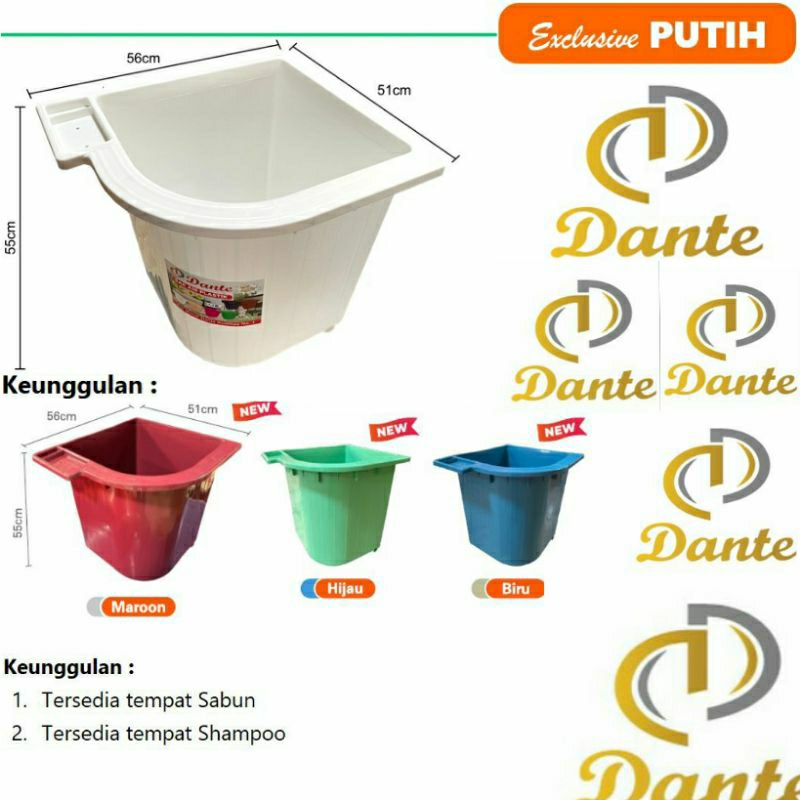 Jual Bak sudut Dante 120L Exclusive Tempat Penampungan Air Bak Air ...