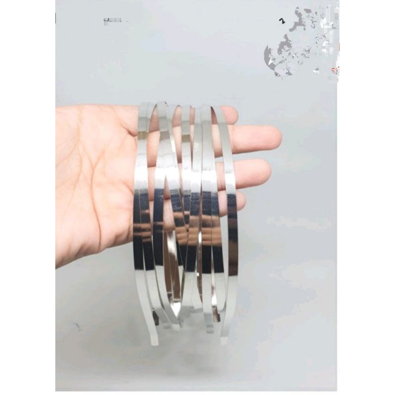 Jual bando besi silver 5mm | Shopee Indonesia
