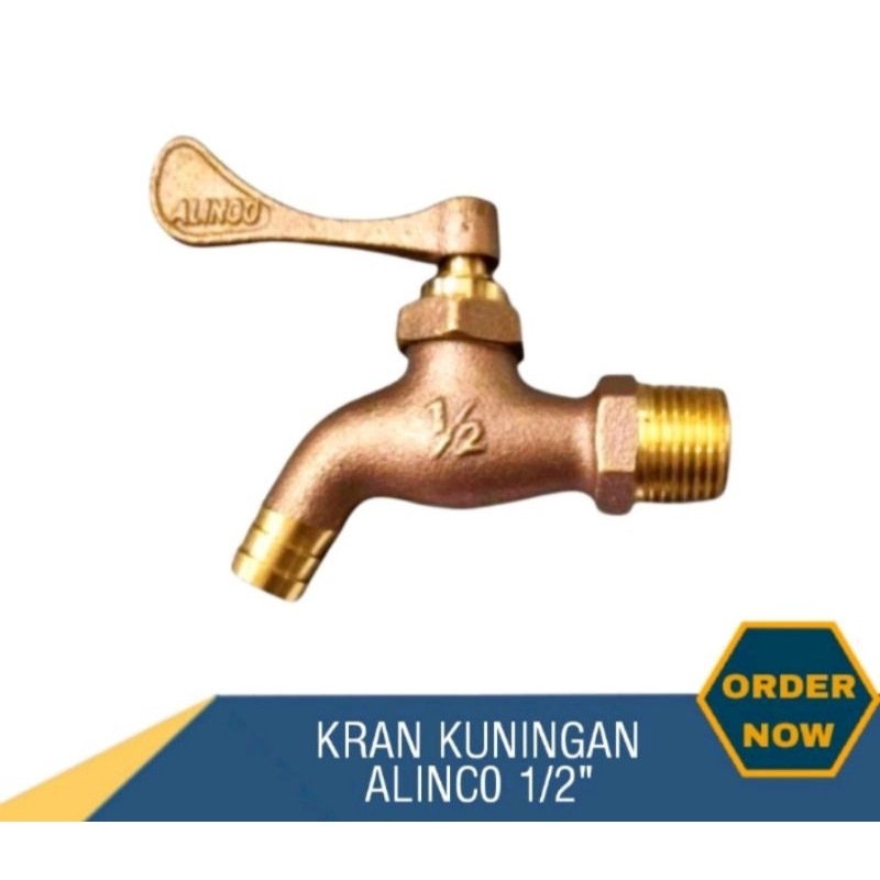 Jual Kran Air ALINCO Kuningan 1/2 inch | Shopee Indonesia