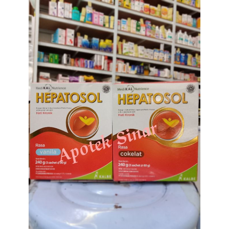 Jual HEPATOSOL 240 GRAM RASA VANILA dan COKELAT | Shopee Indonesia