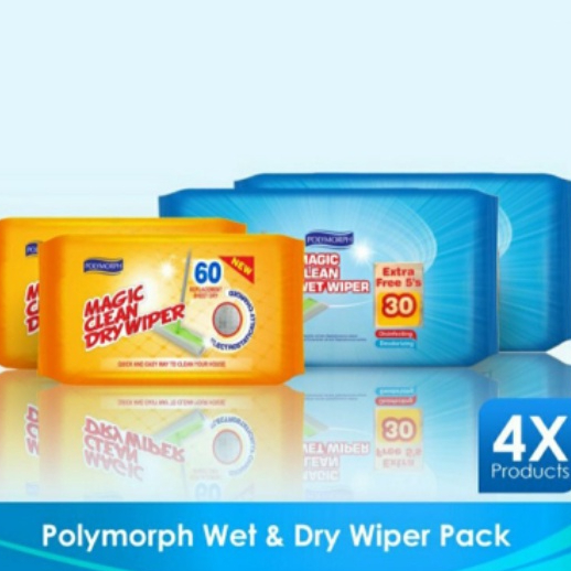 Jual MAGIC CLEAN POLYMORPH DRY & WET WIPER REFILL | Shopee Indonesia