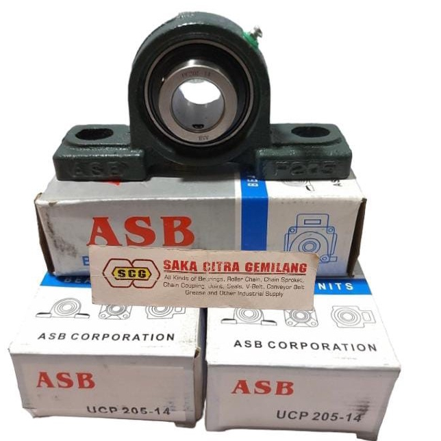 Jual PILLOW BLOCK BEARING UCP 205 - 14 MERK ASB | Shopee Indonesia