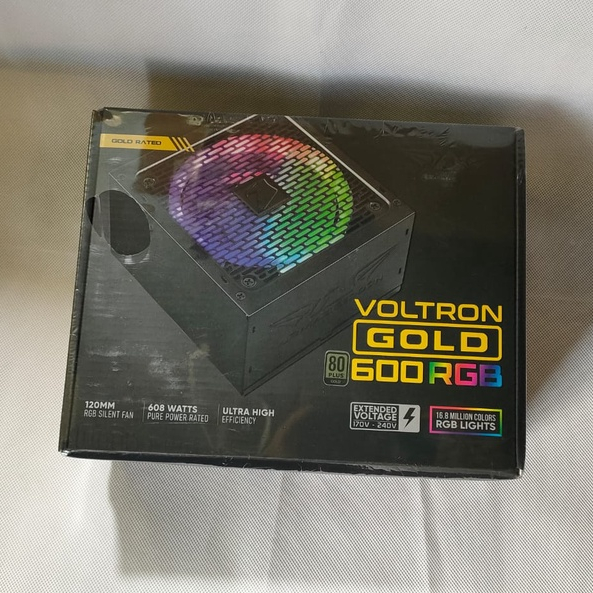 Jual Power Supply Voltron Gold 600 RGB 80 Plus Gold 16.8 Milion Collors 608 Watts Resmi | Shopee ...