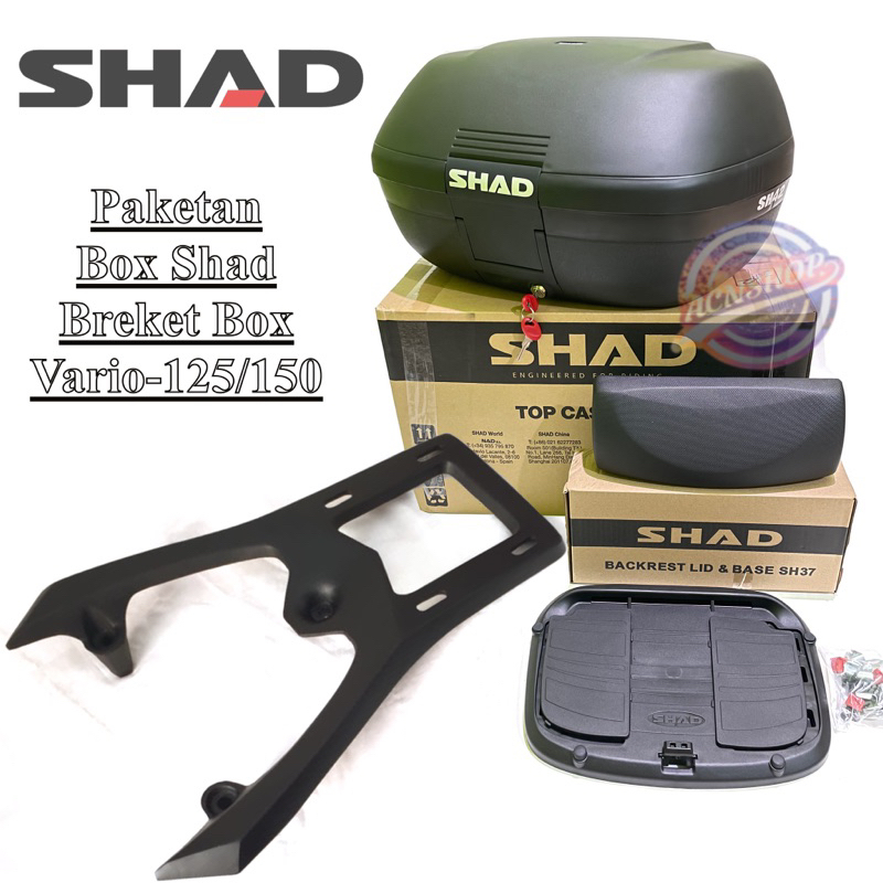 Jual PAKETAN BOX SHAD SH42 DAN BREKET VARIO 125 VARIO 150 MERK KMI ...