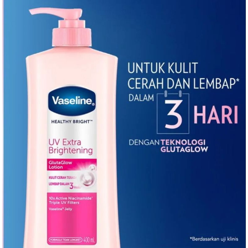 Jual Vaseline UV Extra Brightening 400ml | Shopee Indonesia