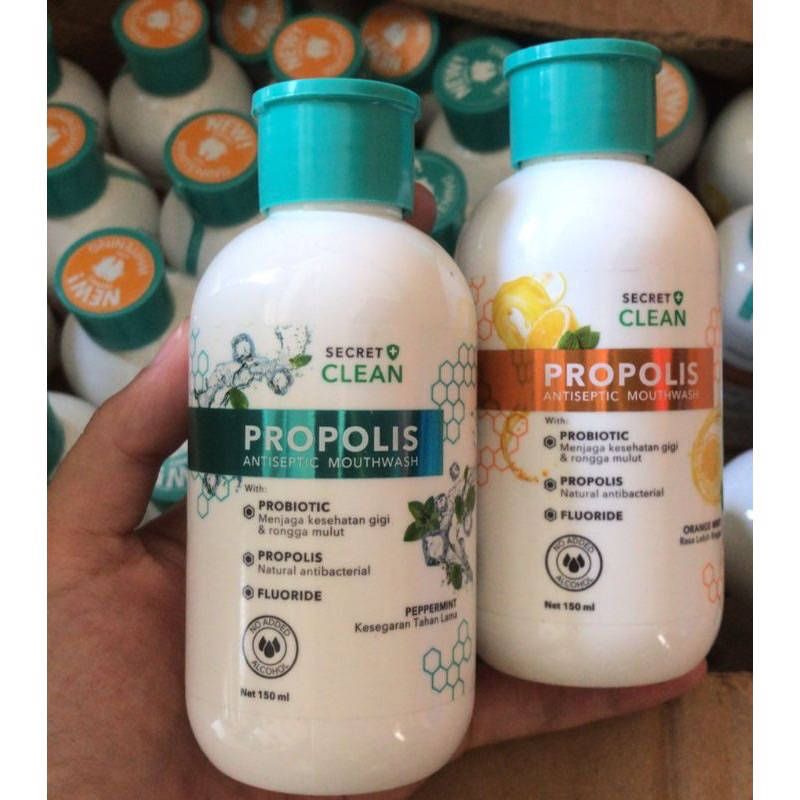 Jual SECRET CLEAN PROPOLIS ANTISEPTIC MOUTHWASH 150ML | Shopee Indonesia