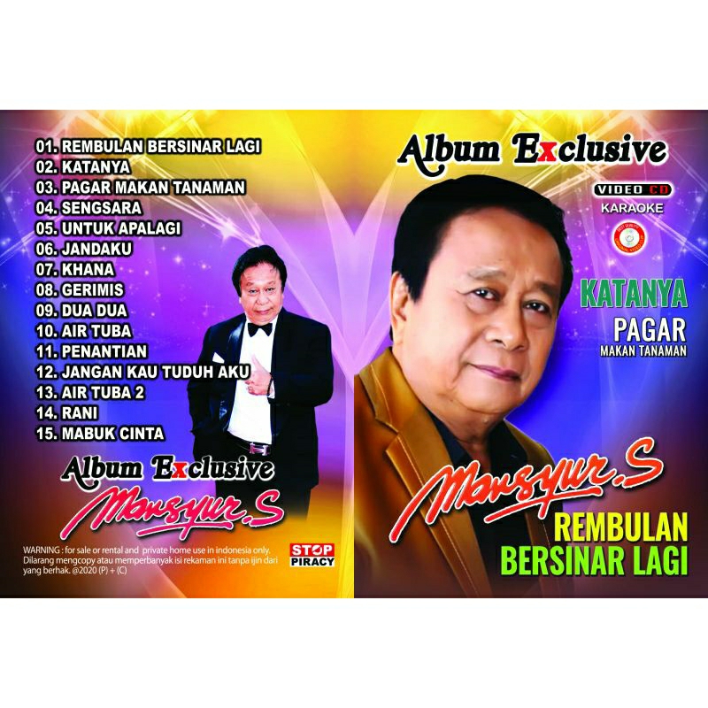 Jual KASET VCD MUSIK LAGU THE BEST OF MANSUR S | Shopee Indonesia