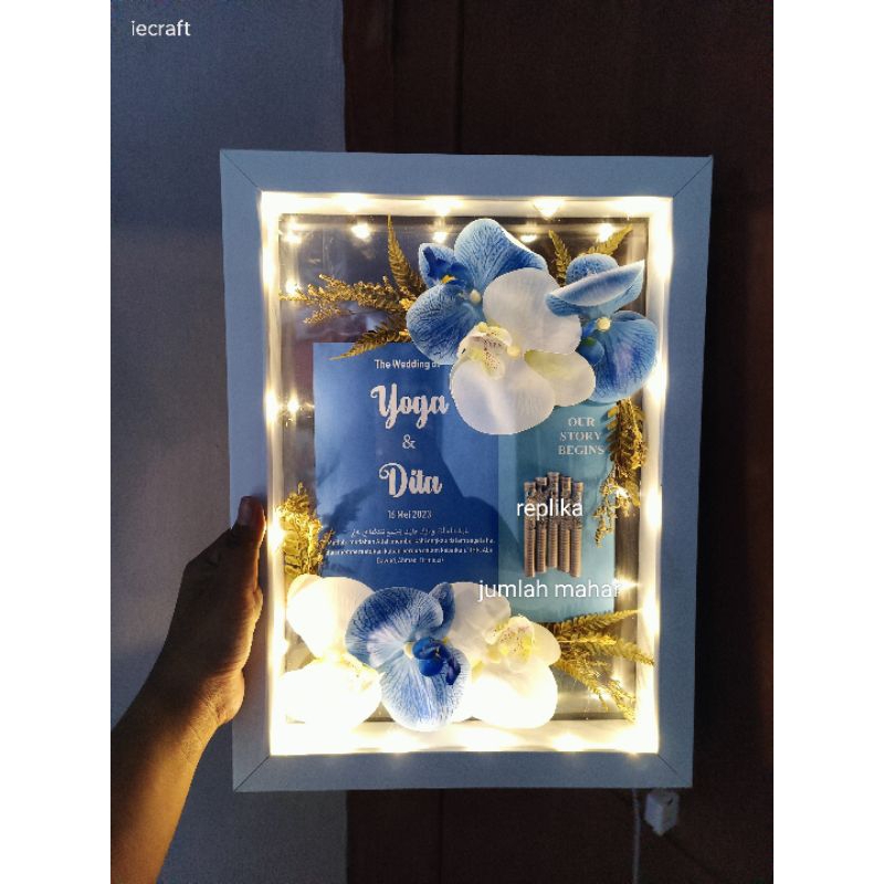 Jual 1 HARI JADI Mahar Pernikahan Mahar Akrilik Transparan 35x25 Mahar ...