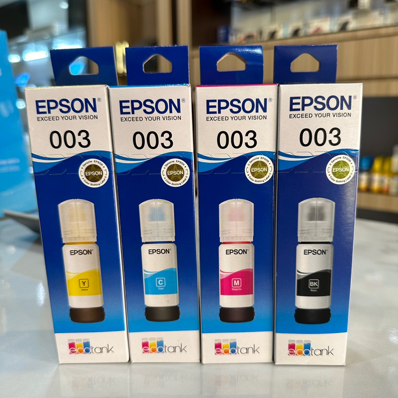Jual Tinta Epson 003 Original L1110, L3110, L3150, L5190, L3210, L3250, L1210, L1250, L1210 ...