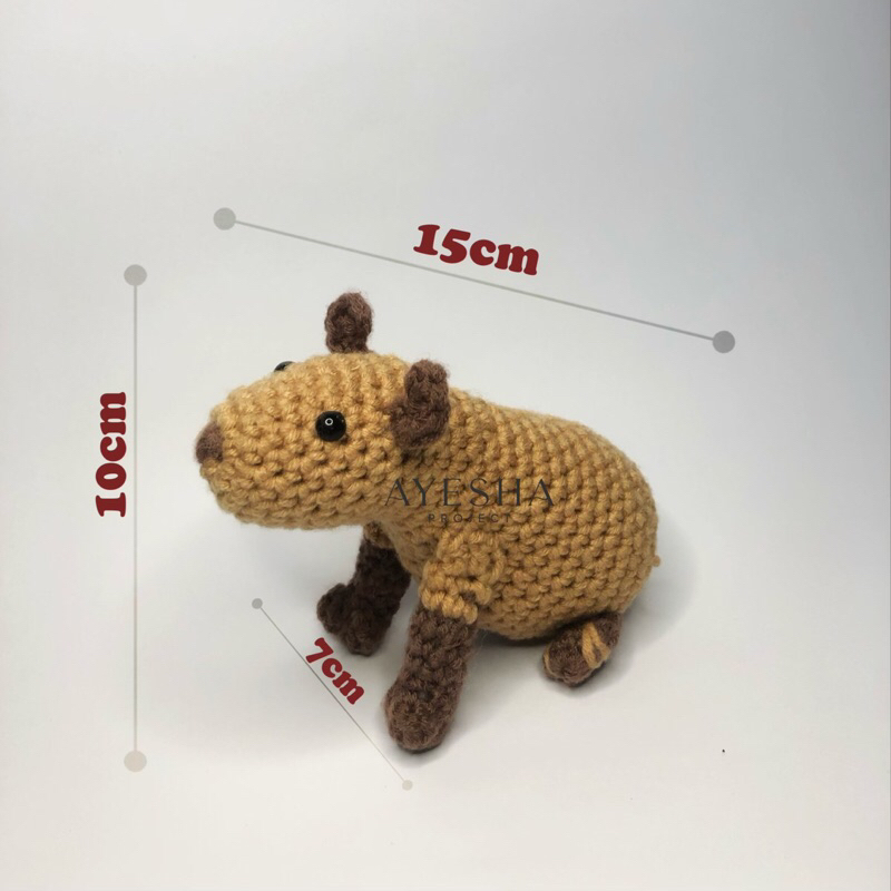 Jual AMIGURUMI CAPYBARA | Capybara rajut | Shopee Indonesia